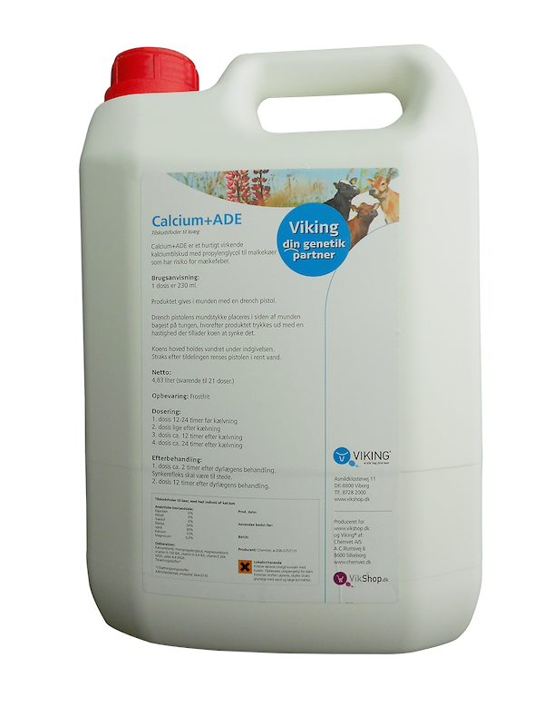 Calcium +ADE, til forebyggelse af mælkefeber