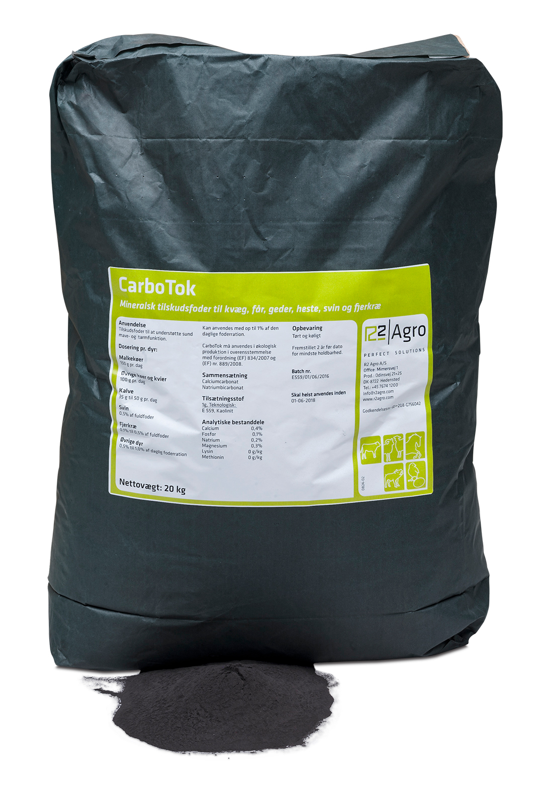 CarboTok 20 kg. Til forebyggelse af diarre